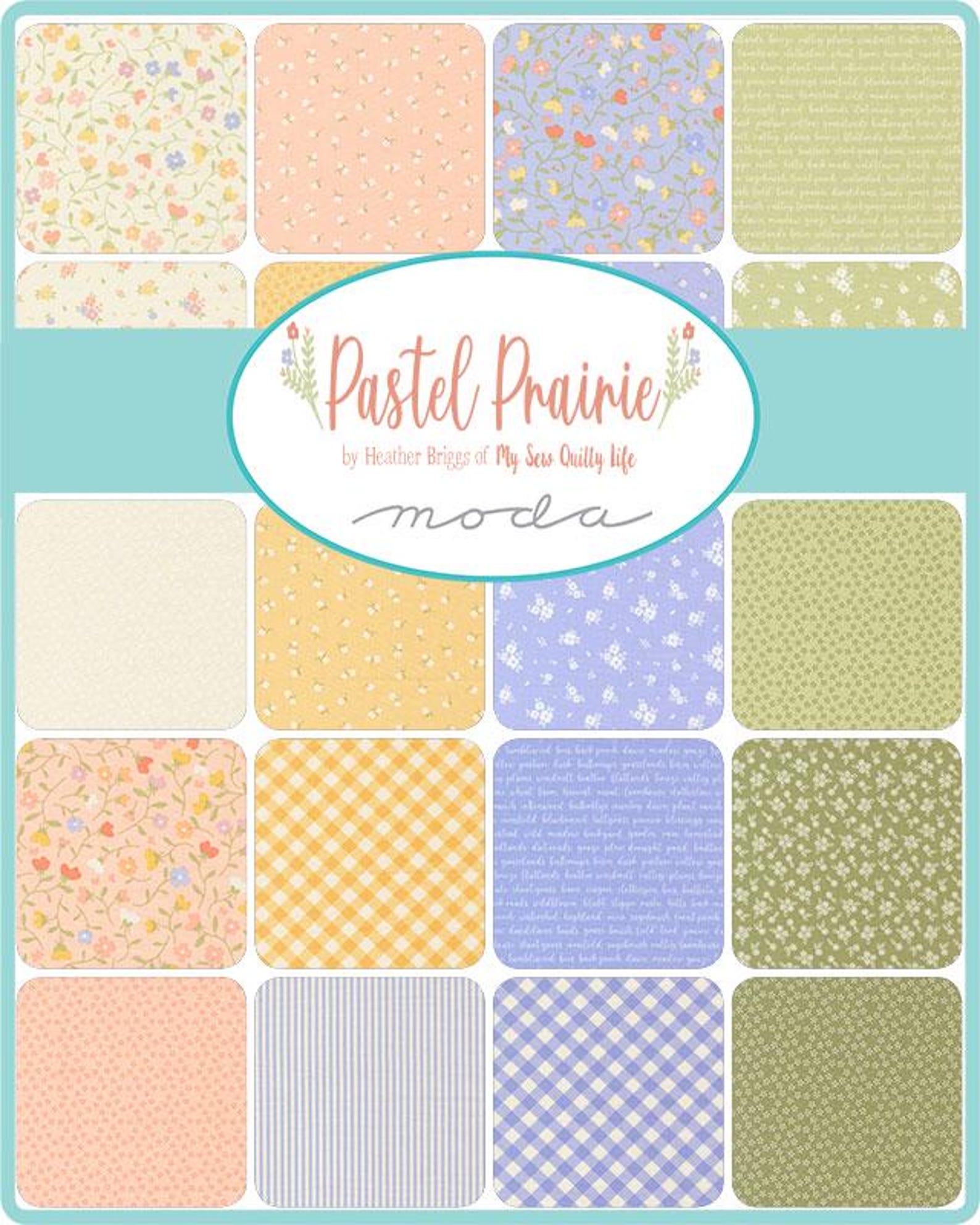 Bloom Crossing Quilt Kit (50x60) Featuring Pastel Prairie Panels by ...