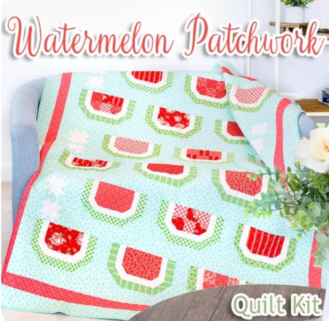 Summertime Watermelon Patchwork Quilt Kit – A Must-have for Summer ...