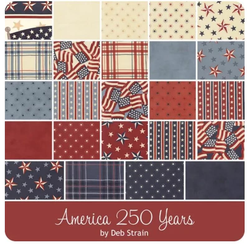 Preorder–arriving Feb 2026 | America 250 Years Charm Pack (42, 5" SQ ...
