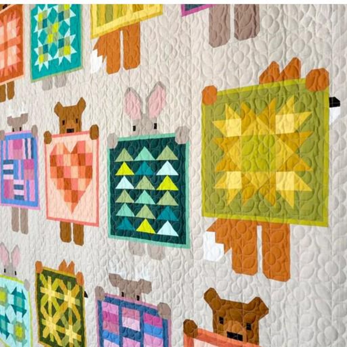 Show & Tell Boxed Quilt Kit (75x85) by Elizabeth Hartman for Moda ...
