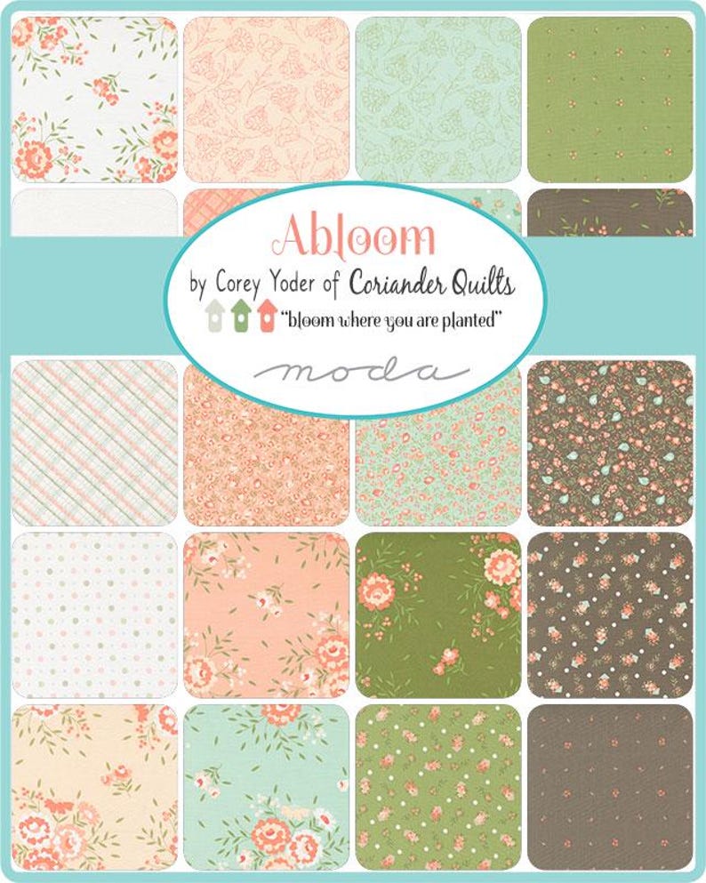 Abloom Charm Pack by Corey Yoder – 5" X 5" Squares - Etsy