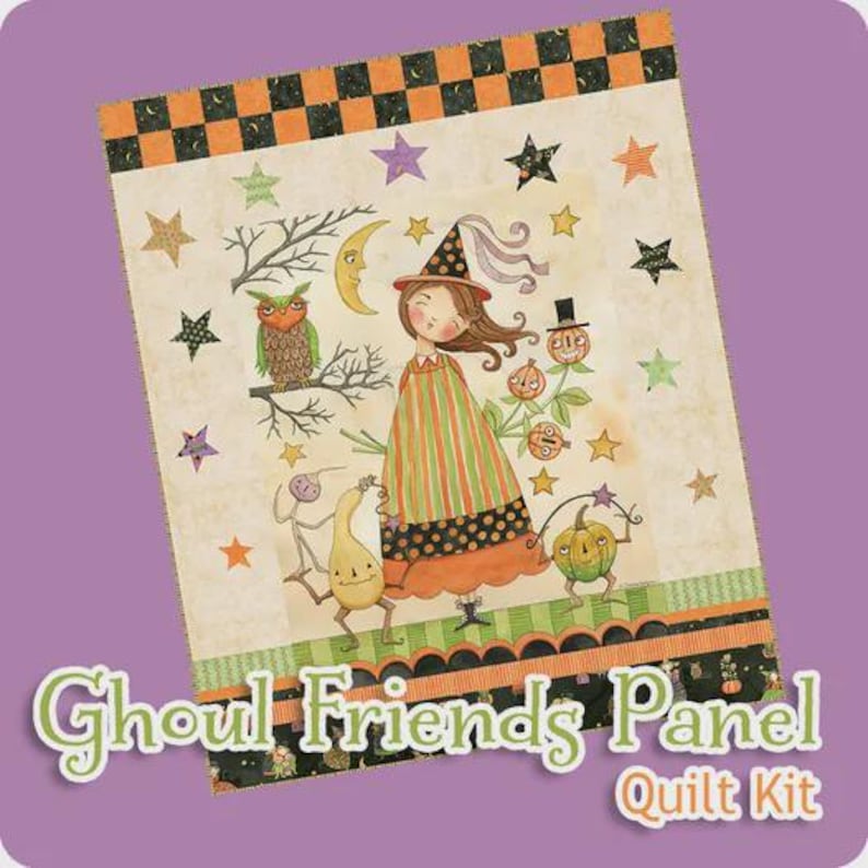 Ghoul Friends Panel Quilt Kit Featuring Ghoul Friends by Teresa Kogut ...