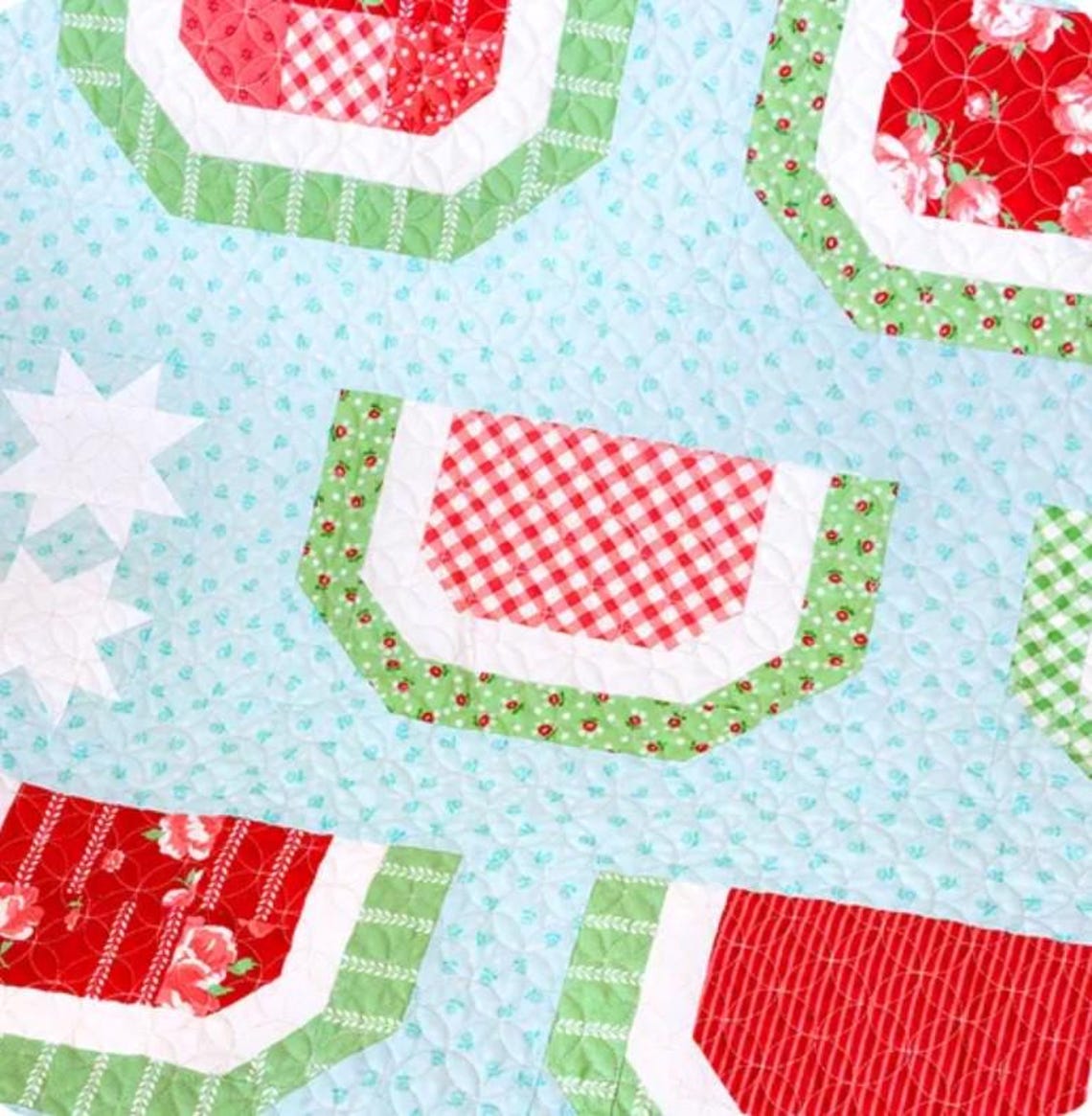 Summertime Watermelon Patchwork Quilt Kit – A Must-have for Summer ...