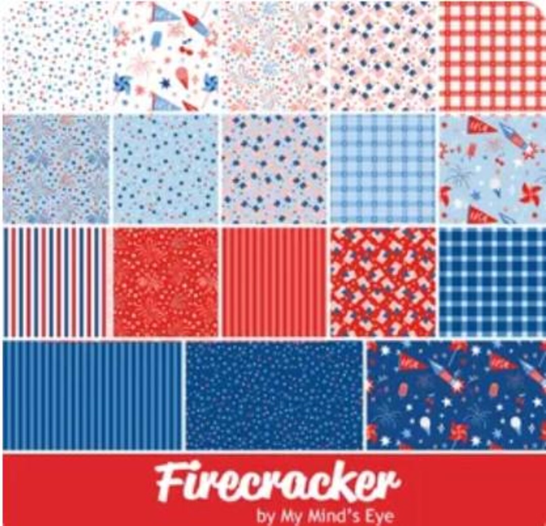 Preorder–arriving Feb 2026 | Firecracker Fat Quarter Bundle (18 Fqs) My ...