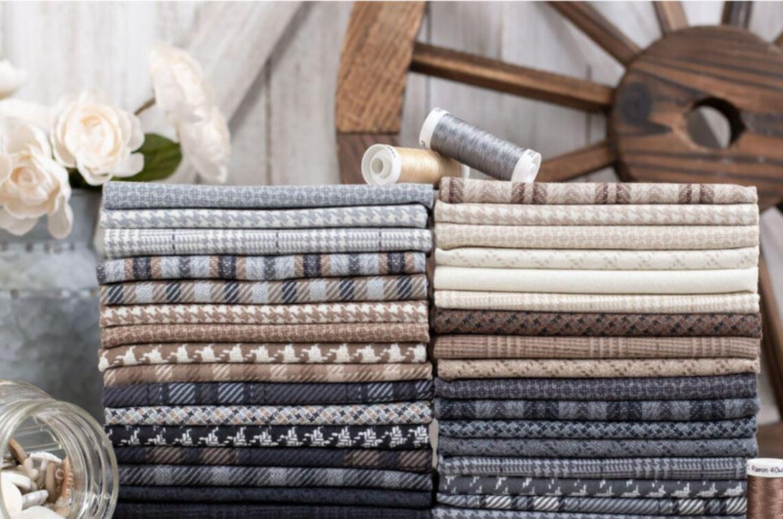 Farmhouse Flannels III Fat Quarter Bundle – Primitive Gatherings - Etsy