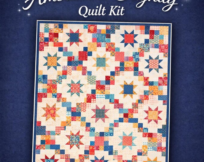 Brightly Quilt Kit – 60" X 72" | Featuring Americana by Lori Holt for ...