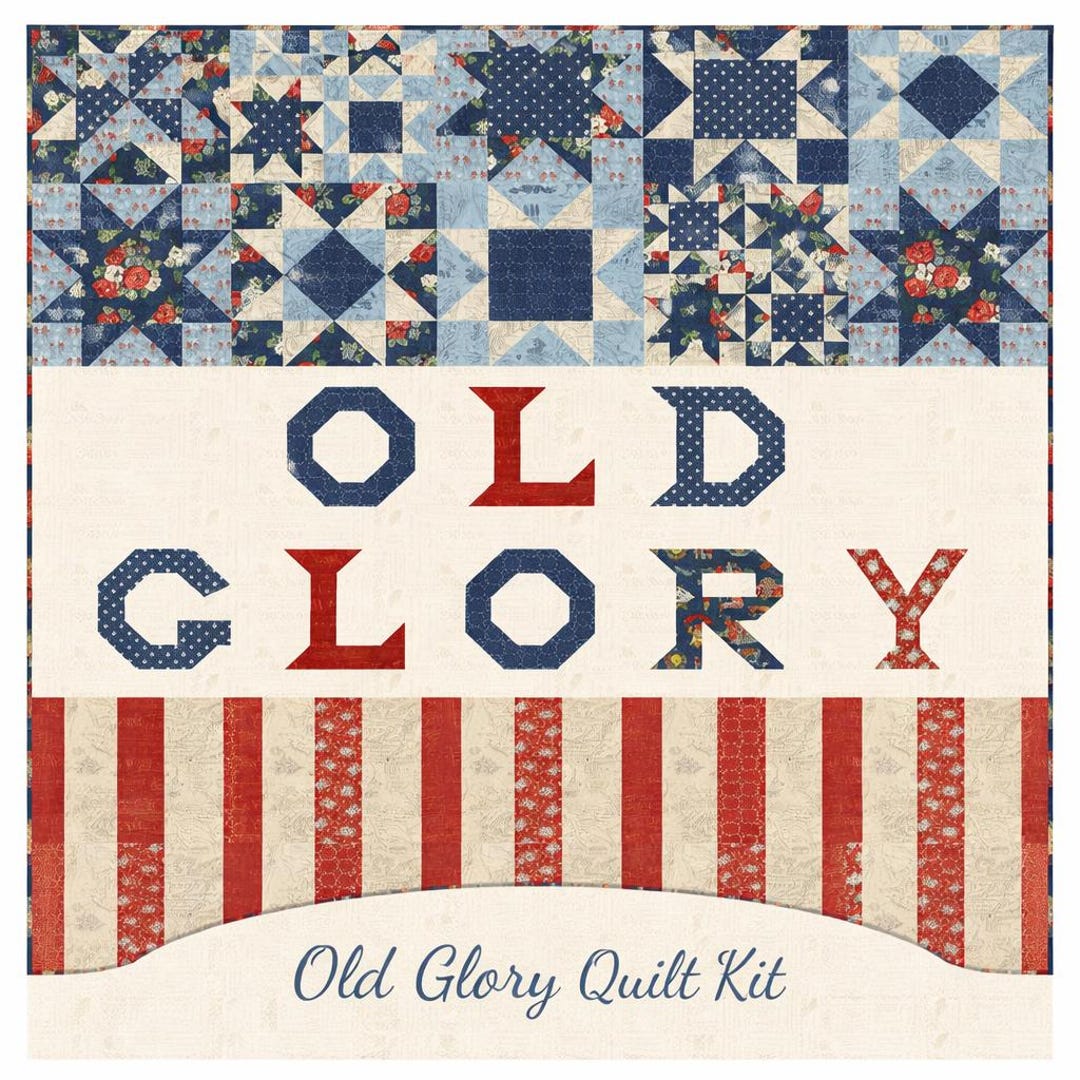 The Old Glory Quilt Kit (60x72) Independence Collection by the Riley ...