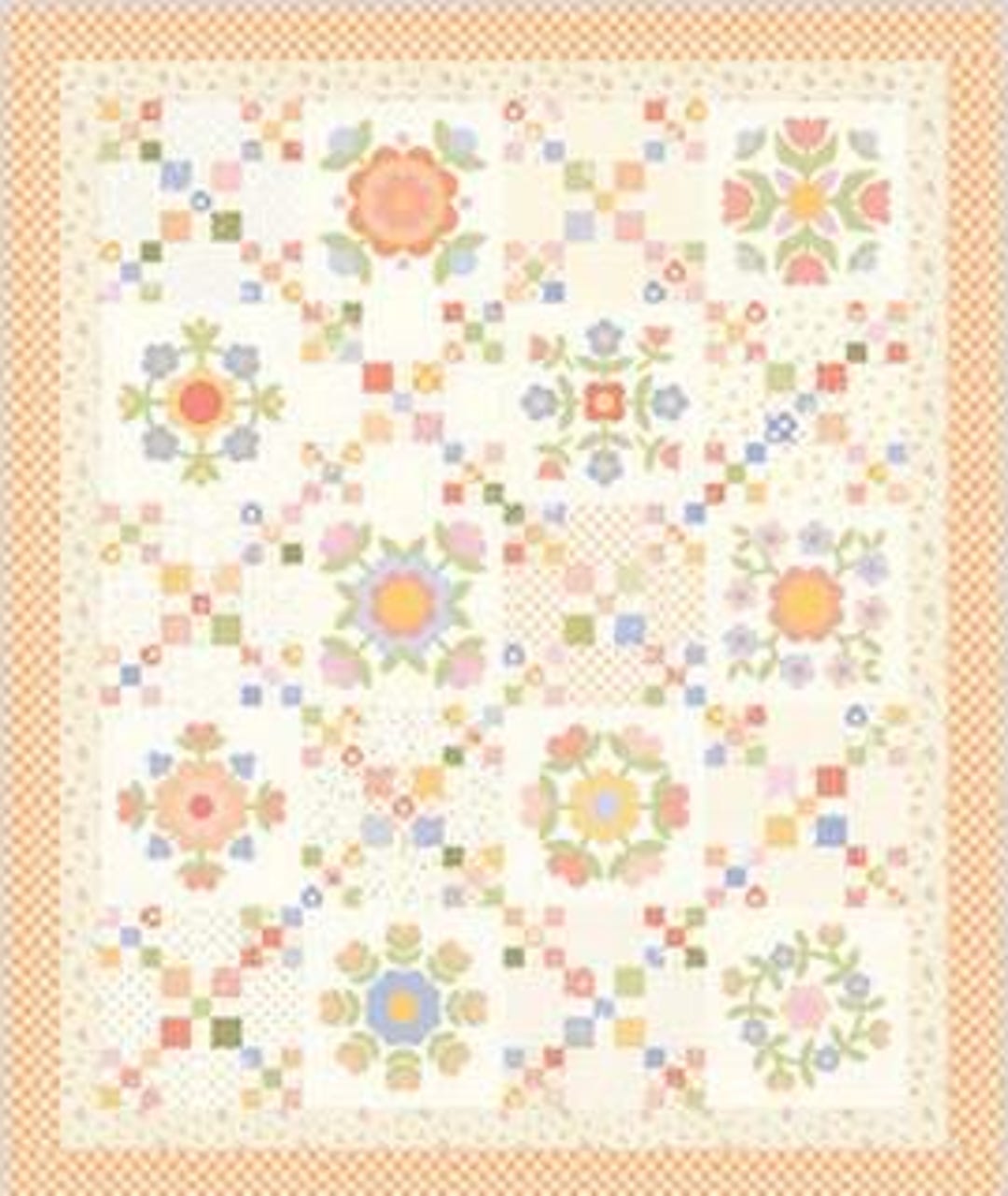 Bloom Crossing Quilt Kit (50x60) Featuring Pastel Prairie Panels by ...
