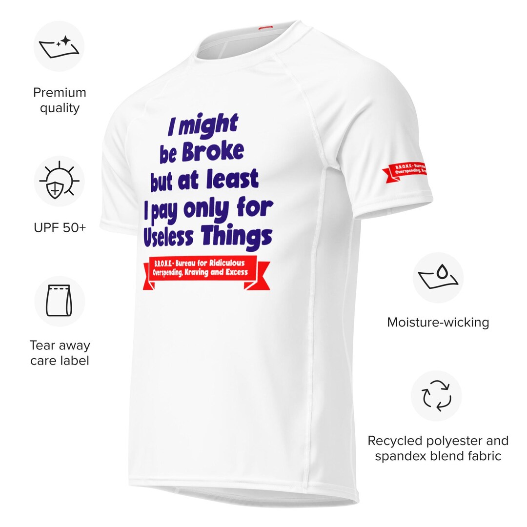 Funny Men's Rash Guard: "useless Things" All-over Print - Etsy