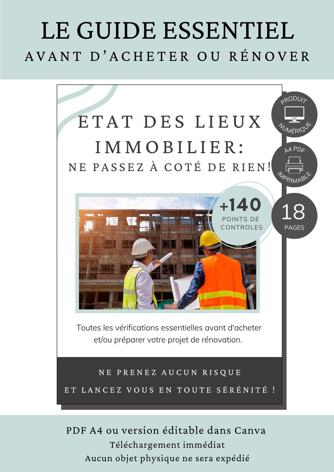 Real Estate Inventory PDF | Checklist Before Purchase/renovation | +140 ...