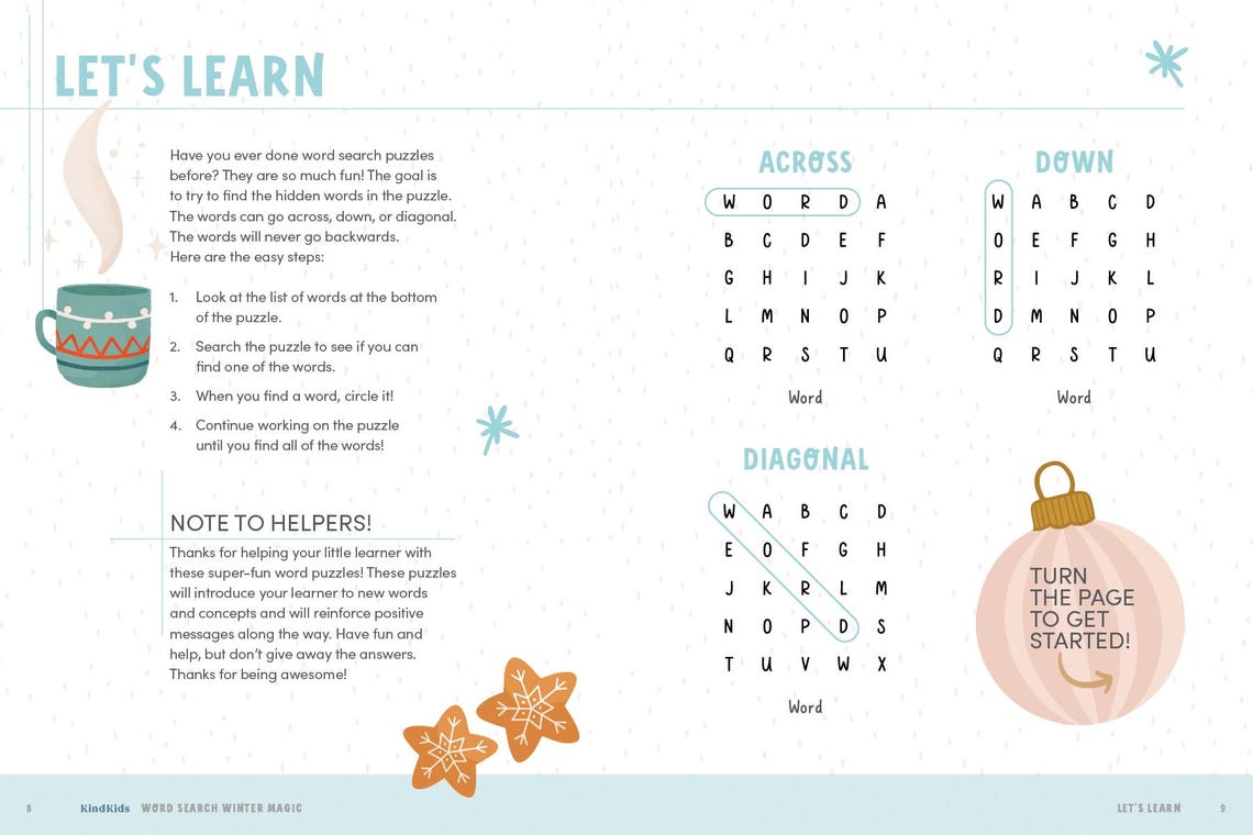 Kindkids Word Search Winter Magic: A Super-cute Book of Brain-boosting ...