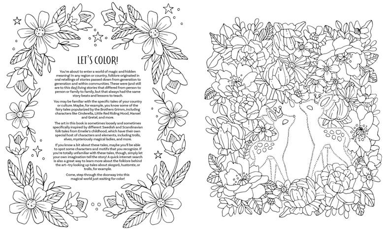 Fairy Tales & Folklore Coloring Book: A Magical Journey Inspired by ...
