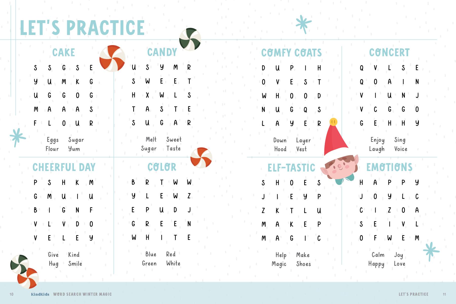 Kindkids Word Search Winter Magic: A Super-cute Book of Brain-boosting ...