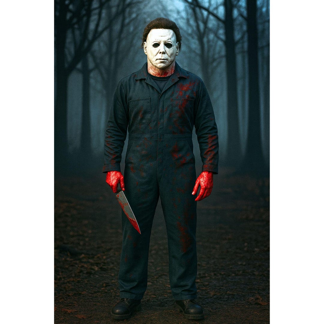 Horror Slasher Jumpsuit Costume: Spooky Halloween Cosplay - Etsy