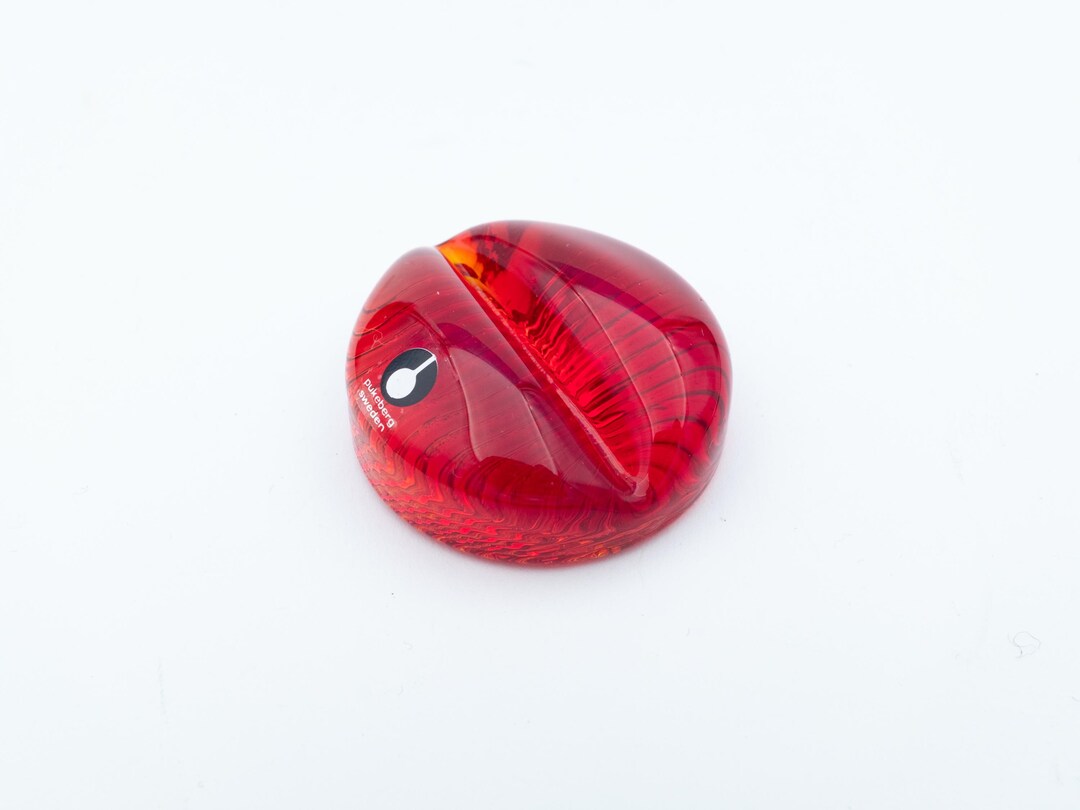 Vintage Swedish Red Glass Knife Rest – Scandinavian Mid-century ...