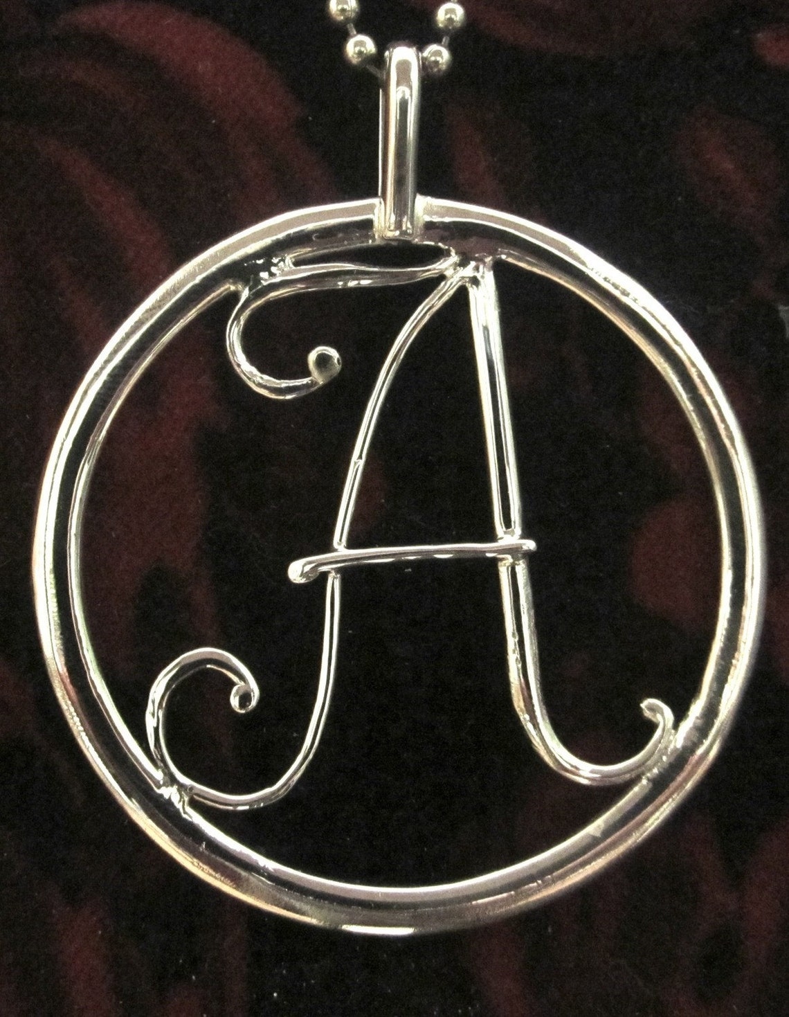 A Initial Pendant/ Medallion - Etsy