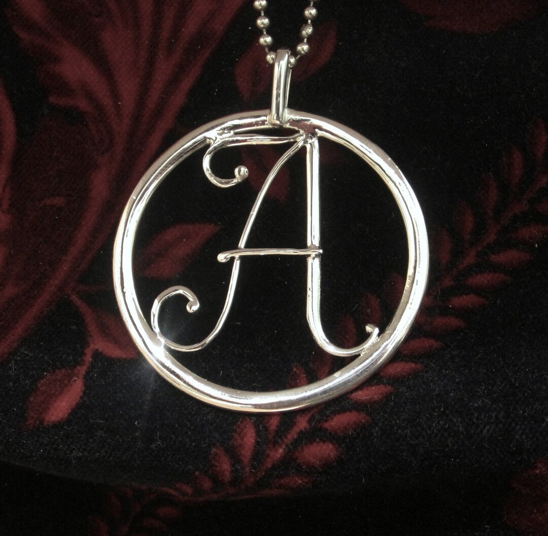 A Initial Pendant/ Medallion - Etsy