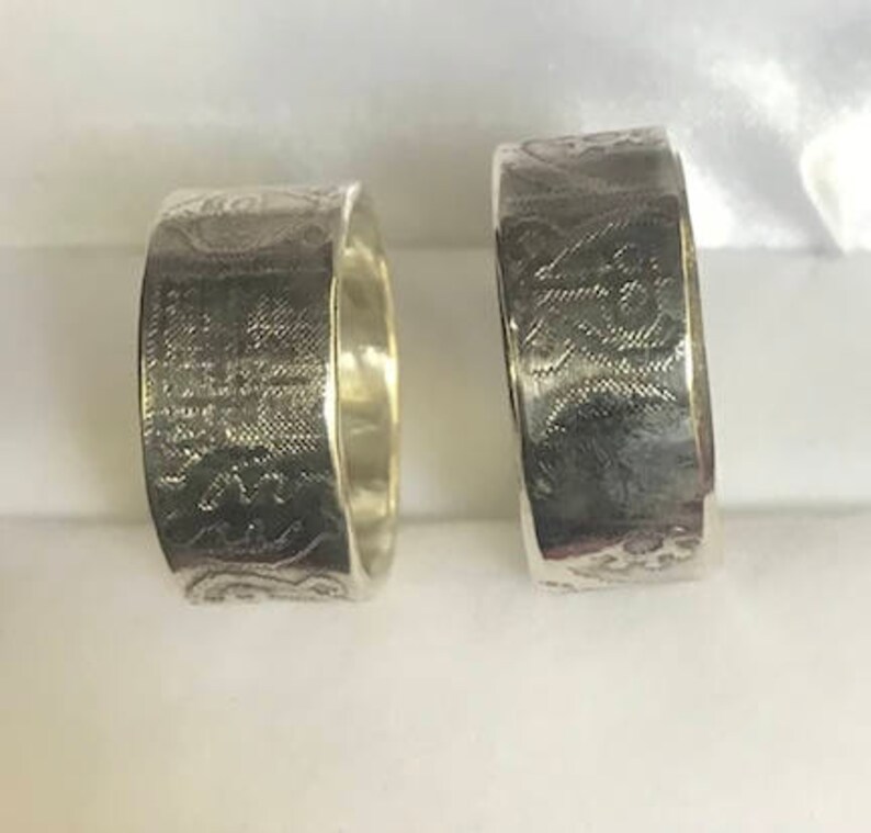 NEW! Sterling Silver Adinkra Wedding Bands, Adinkra Symbols African ...