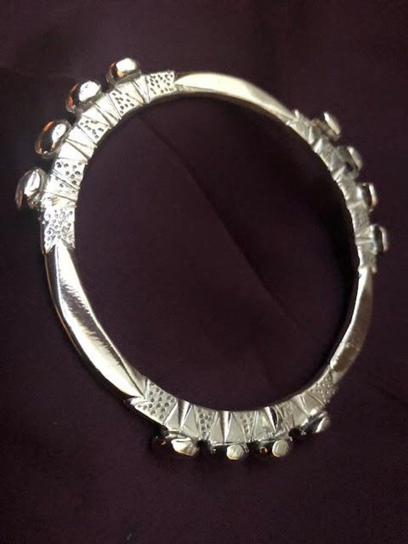 Heavy Bangle No 5c Sterling Silver Fulani African Ethnic Chic - Etsy