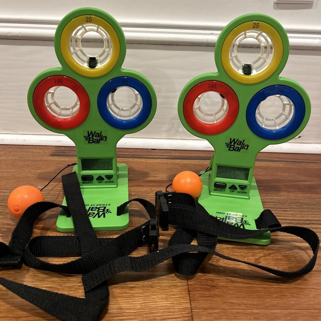 Set of 2 Vintage Digital Walla Balla Strap on Basketball Game Score ...