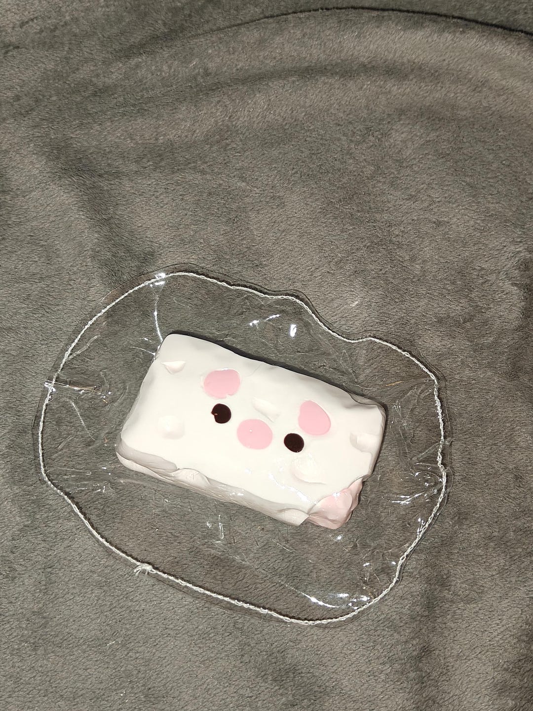 Kawaii Pink Pig Marshmallow Bar Squishy – Cute Soft Slow Rising Stress ...