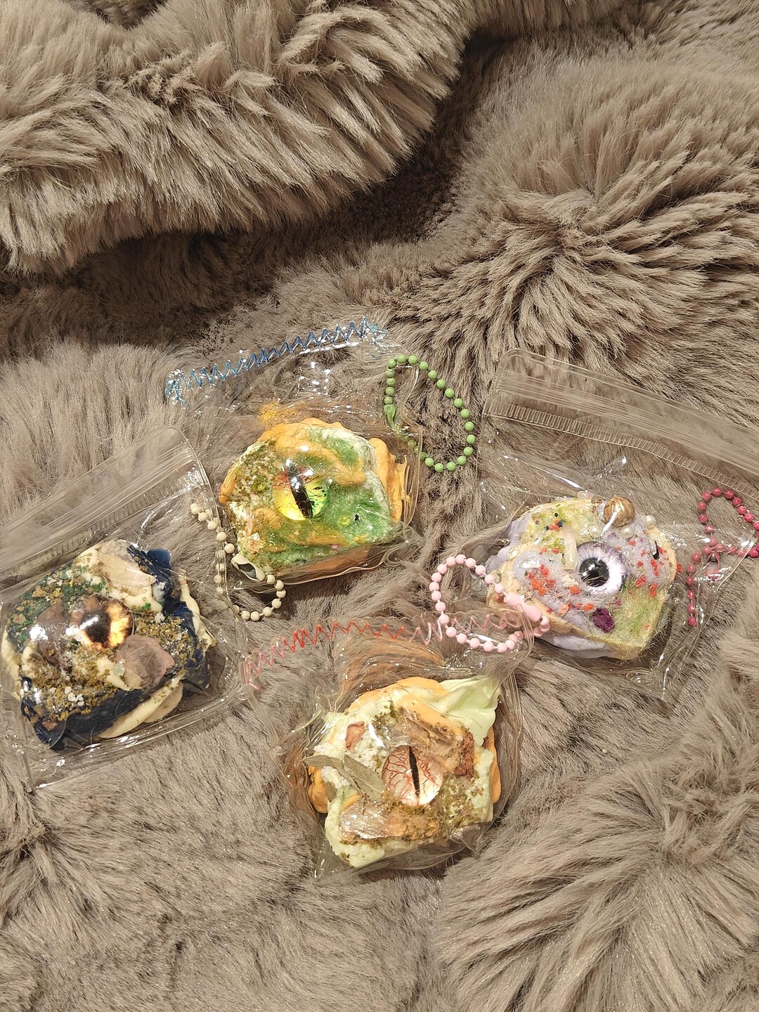 Monster Bread Squishy Keychain: Kawaii Horror Stress Relief Toy - Etsy UK