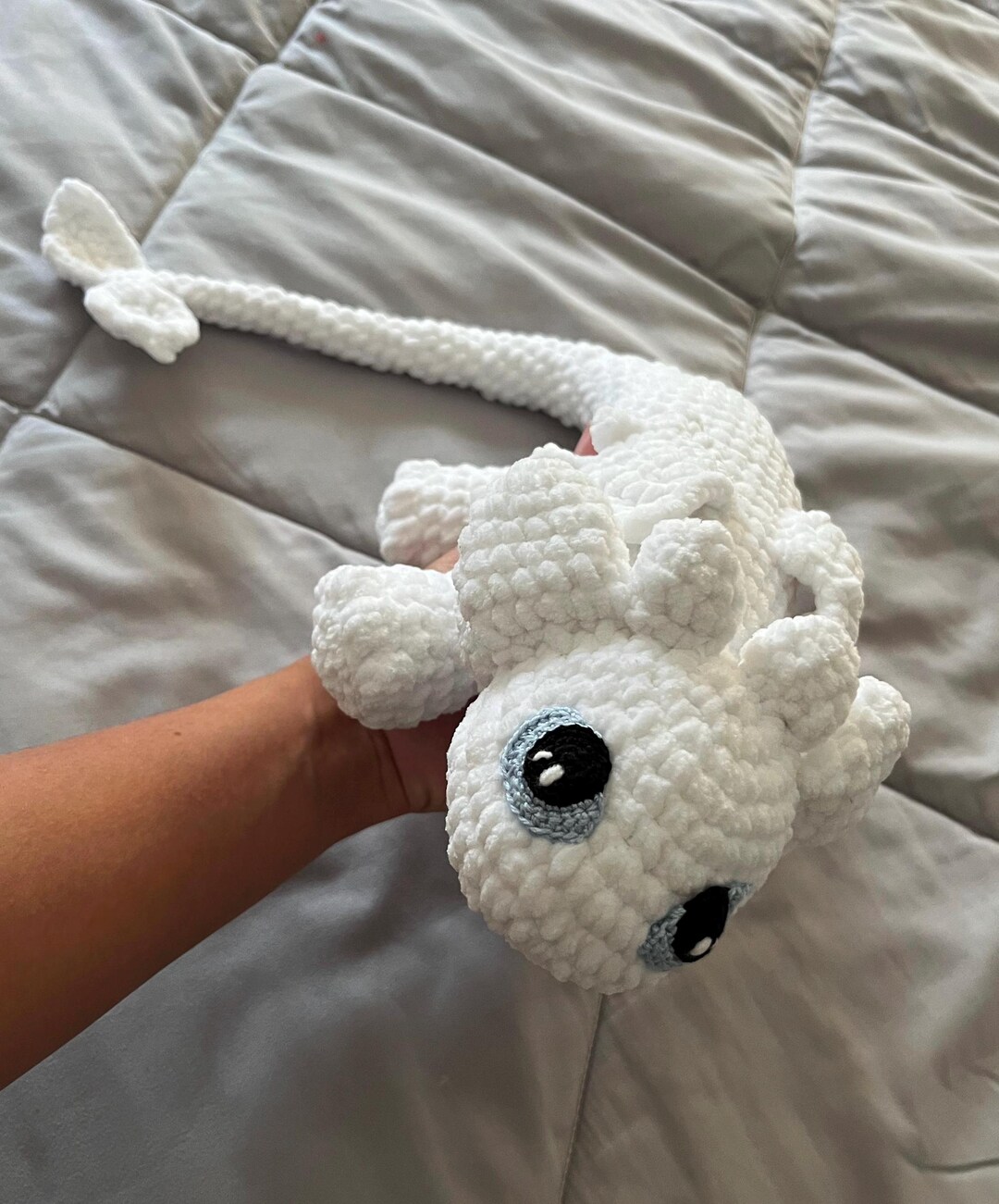 CYBER WEEK Lightfury/nightfury Dragon Crochet Plush – Handmade ...