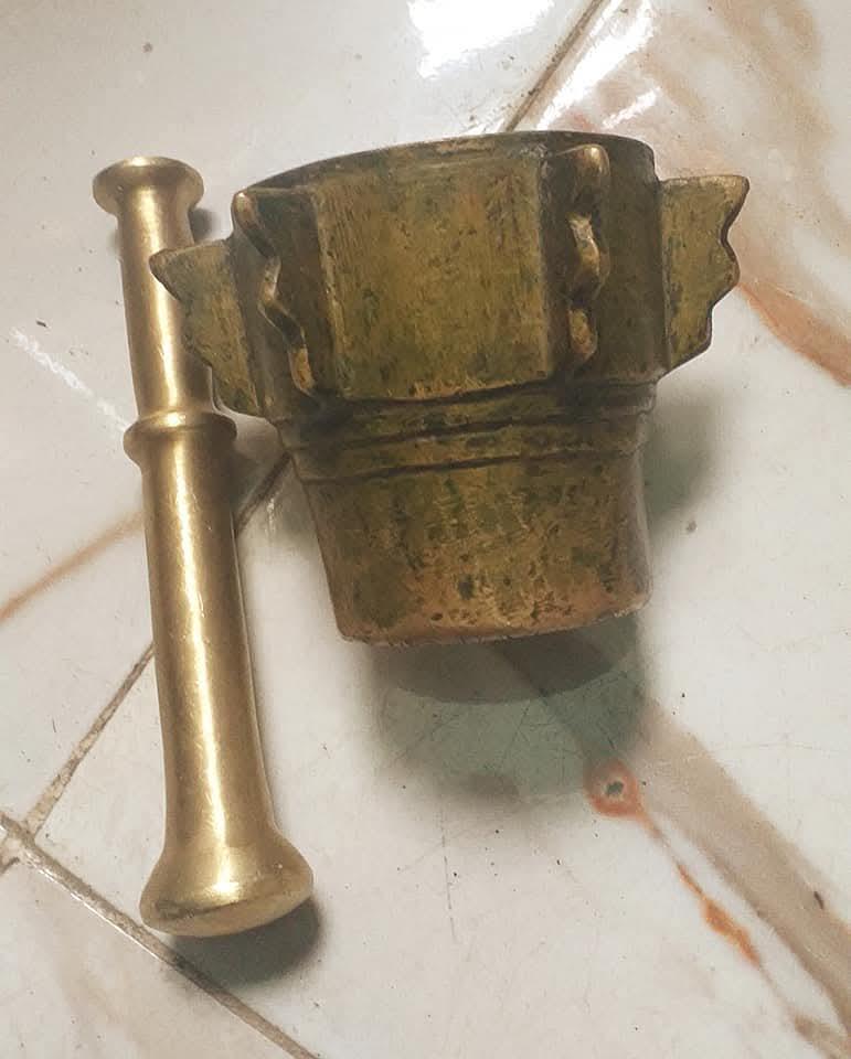 Antique Handcrafted Copper Mahraz - Over 200 Years Old, Heirloom ...