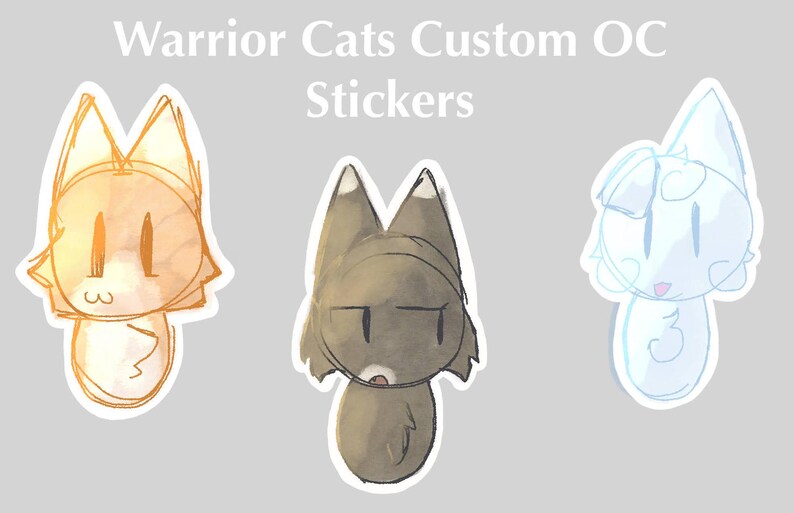 Custom Warrior Cats OC Sticker - Etsy
