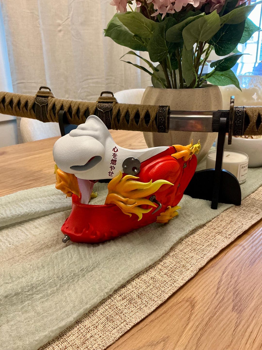 Rengoku Demon Slayer Samurai Mask - Etsy