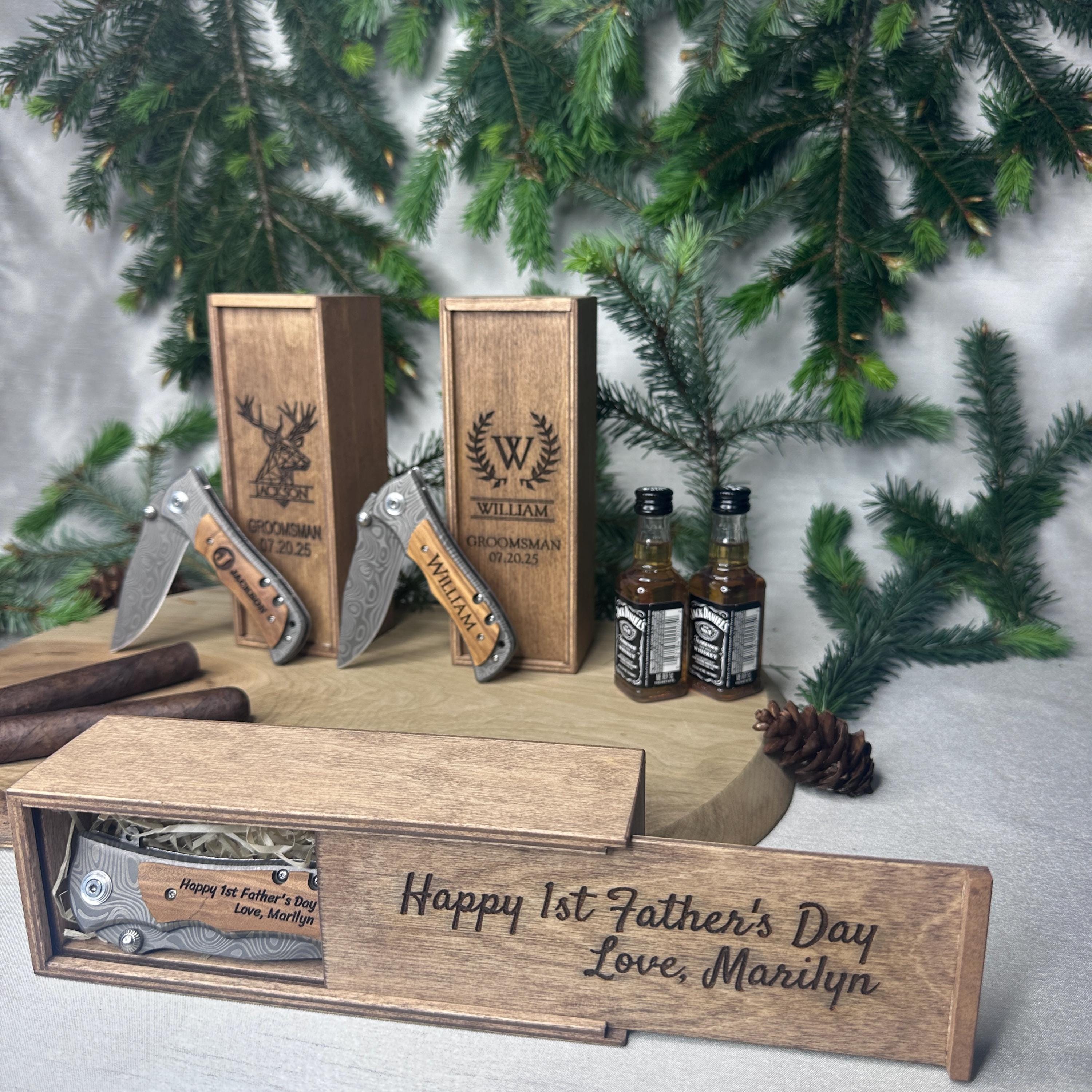 Dad Pocket Knife, Fathers Day Gift Box Personalized With Name,dad Gift ...