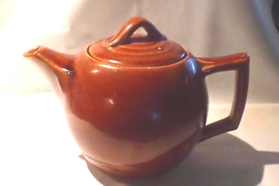 Vintage Brown Mccoy Teapot - Etsy