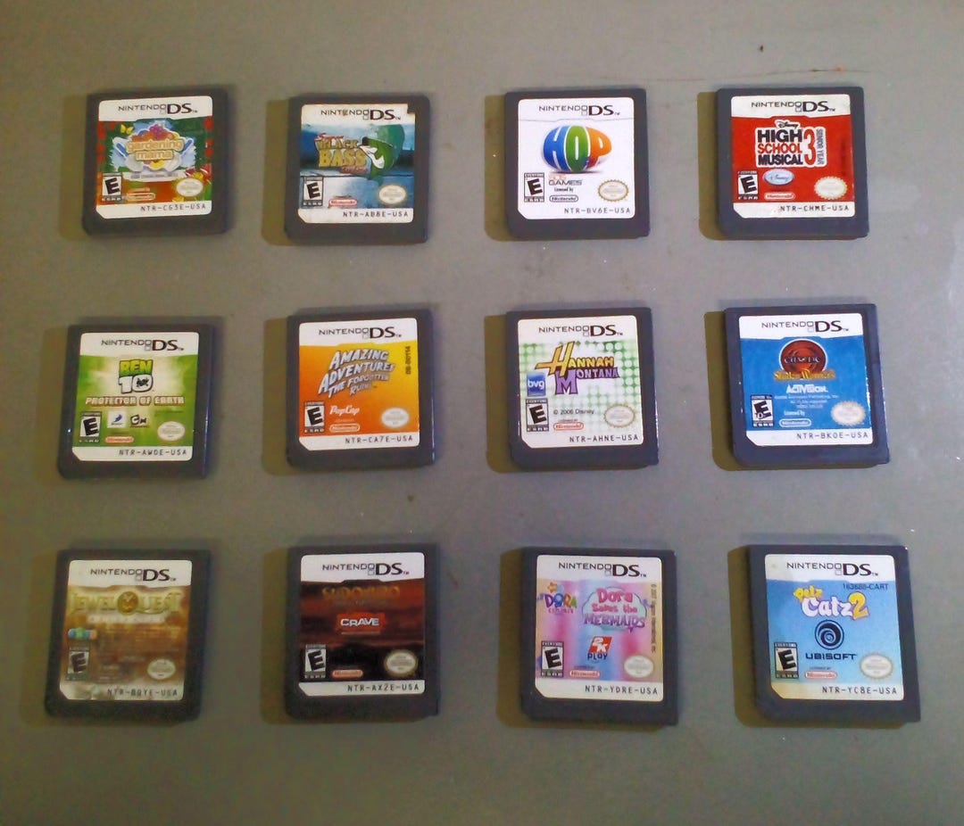 Nintendo DS Games - Cartridge Only - Etsy