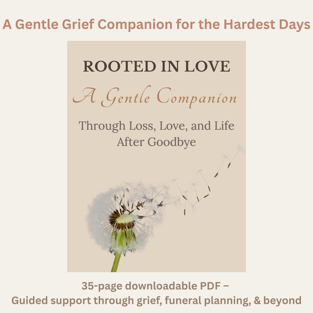 Gentle Grief Workbook: Printable Self-care Journal & Funeral Planning ...