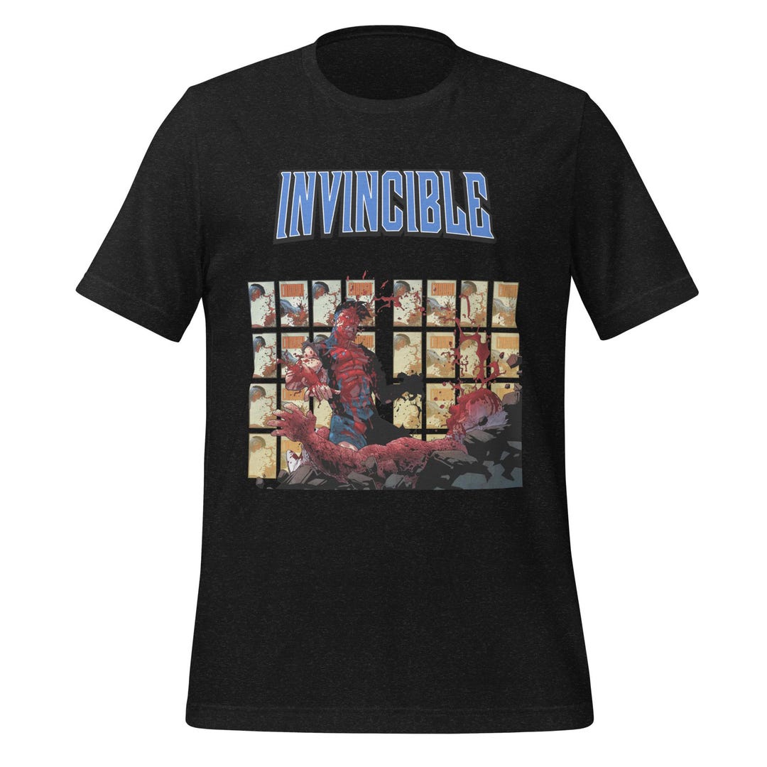 Invincible Vs Conquest Headbutt Comic Scene Bella + Canvas Classic T ...