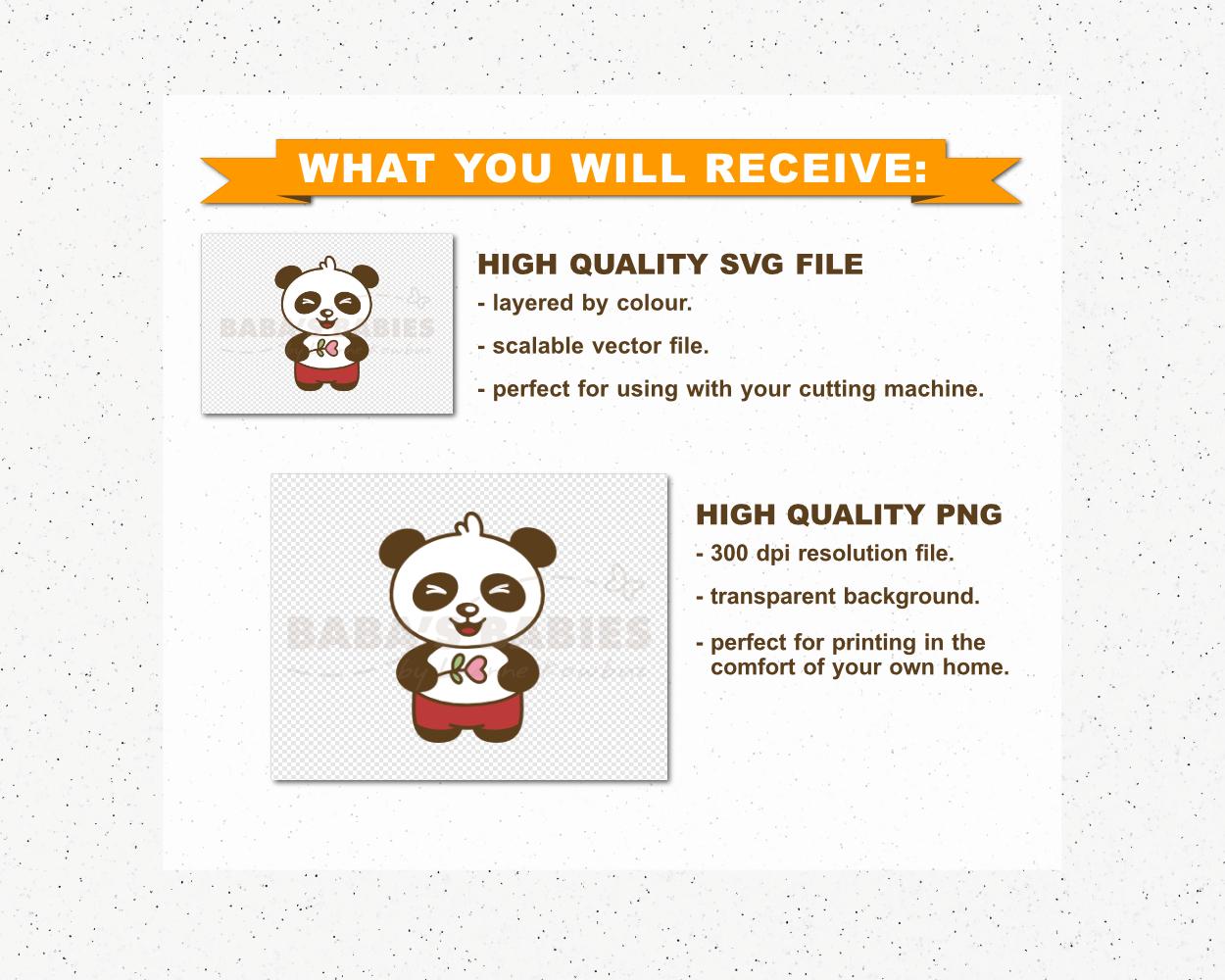 Cute Panda SVG | Cute Panda PNG | Panda Clipart | Panda Cut File ...