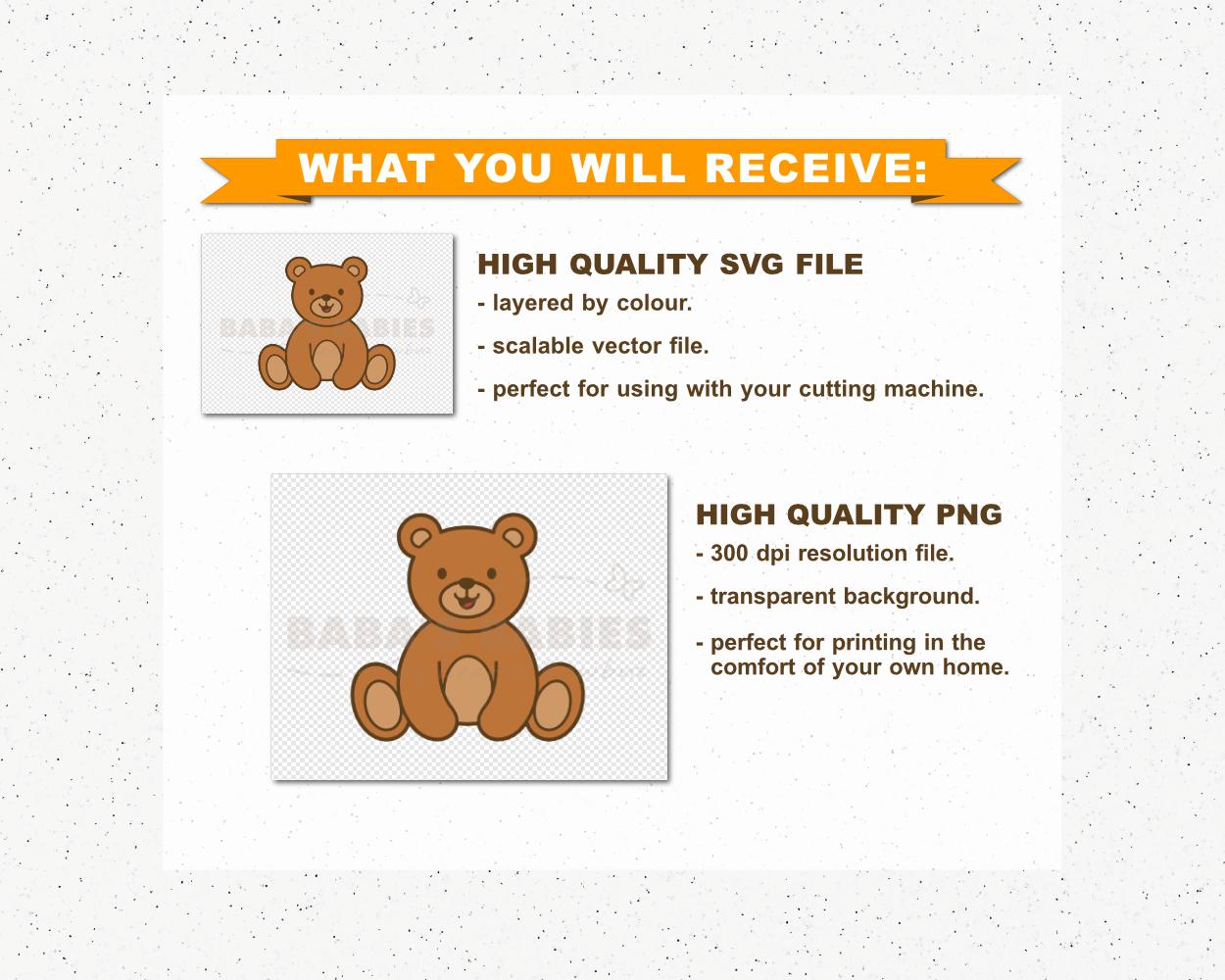 Cute Teddy Bear SVG | Cute Teddy Bear PNG | Little Bear SVG | Bear ...
