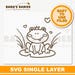 Frog Prince SVG, Frog Prince PNG, Cute Frog Clipart, Kawaii Frog Prince ...