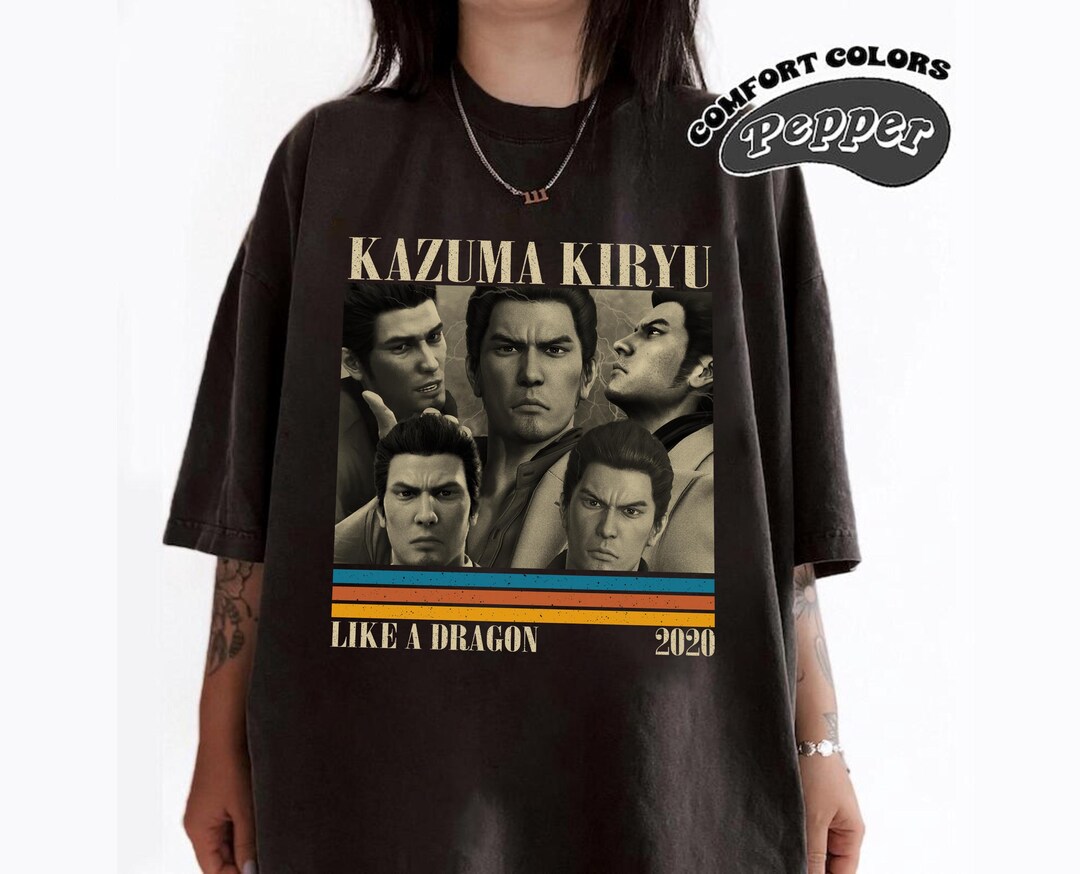 Limited Kazuma Kiryu Like A Dragon Shirt, Comfort Color Shirt, Kazuma ...