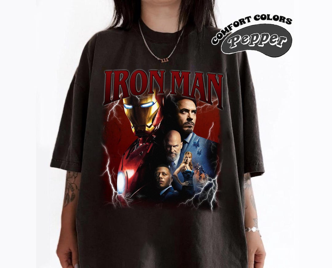 Retro Iron Man Shirt, Comfort Colors Shirt, Iron Man Retro Shirt, Iron ...