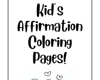 Social-emotional Learning (SEL) Affirmation Cards and Coloring Pages - Etsy