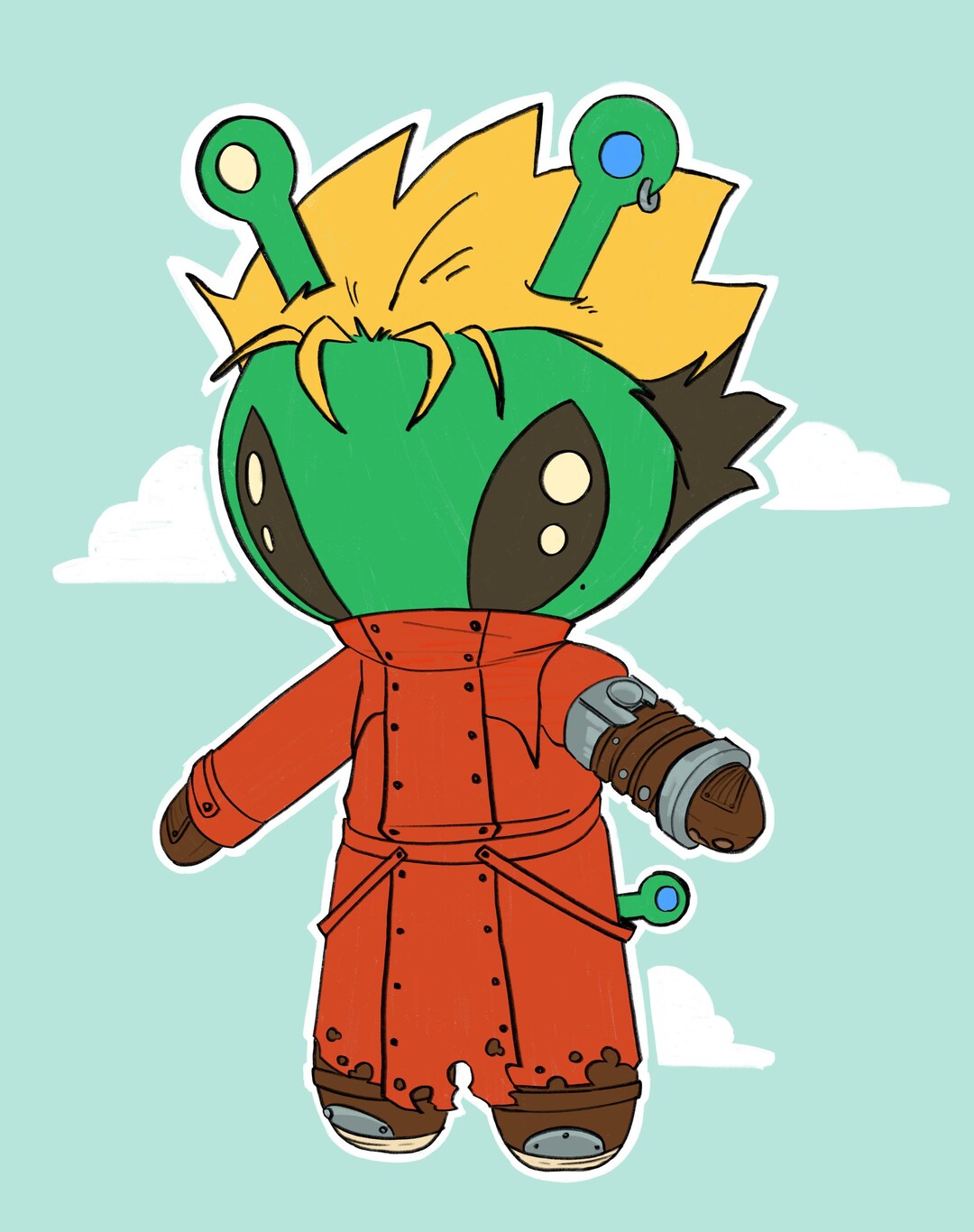 IKEA Vash Alien Sticker - Etsy