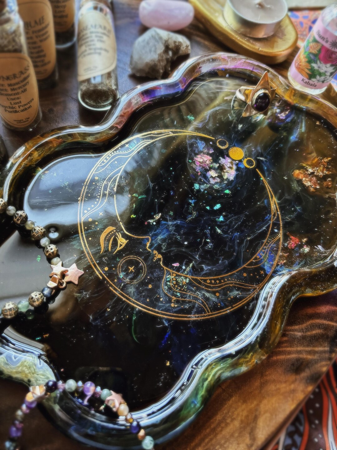 Handmade Mystical Magical Tray for Altar Rolling Herbs Jewelry - Etsy