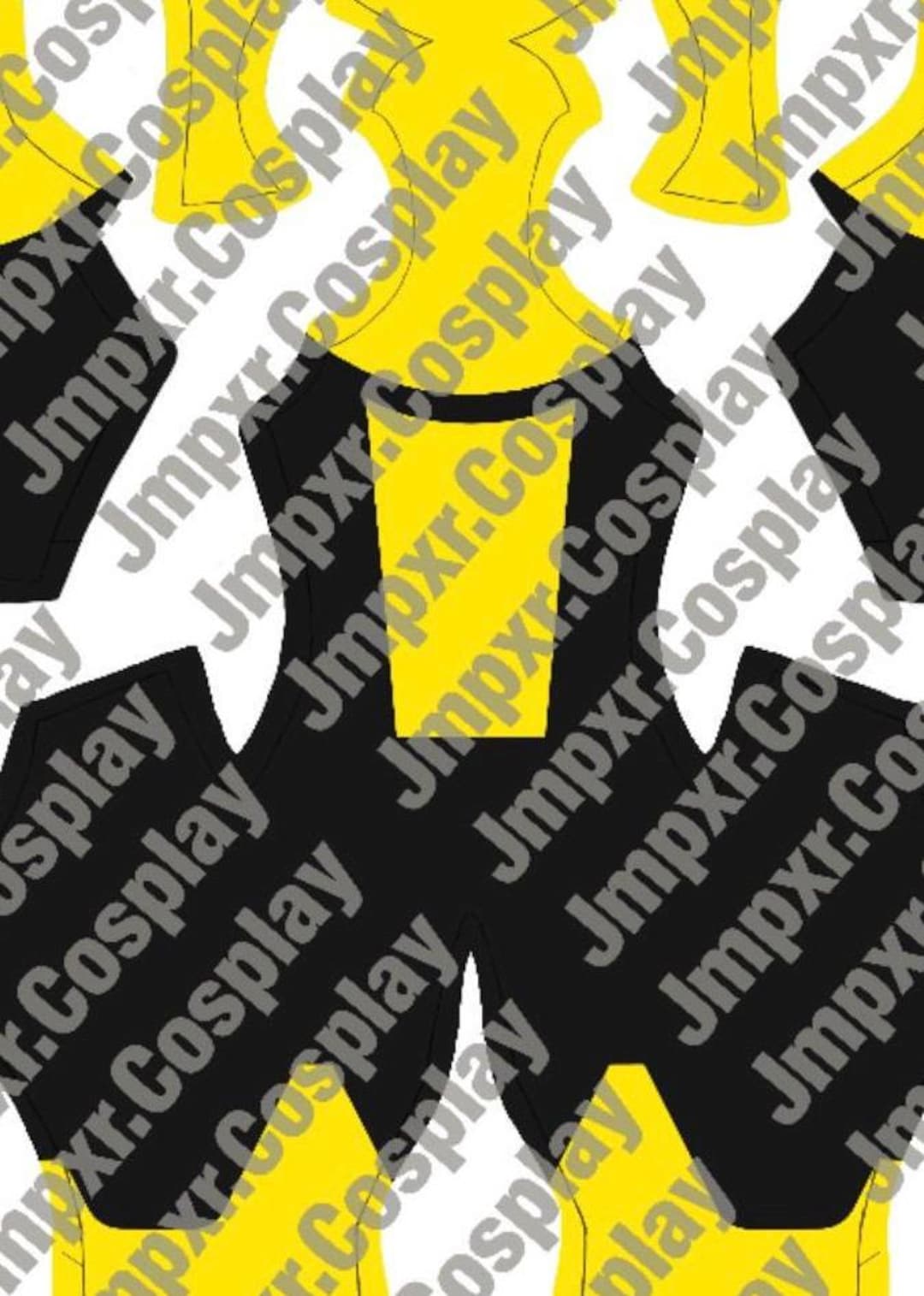 Invincible War Sinister Invincible Black and Yellow Suit Pattern - Etsy