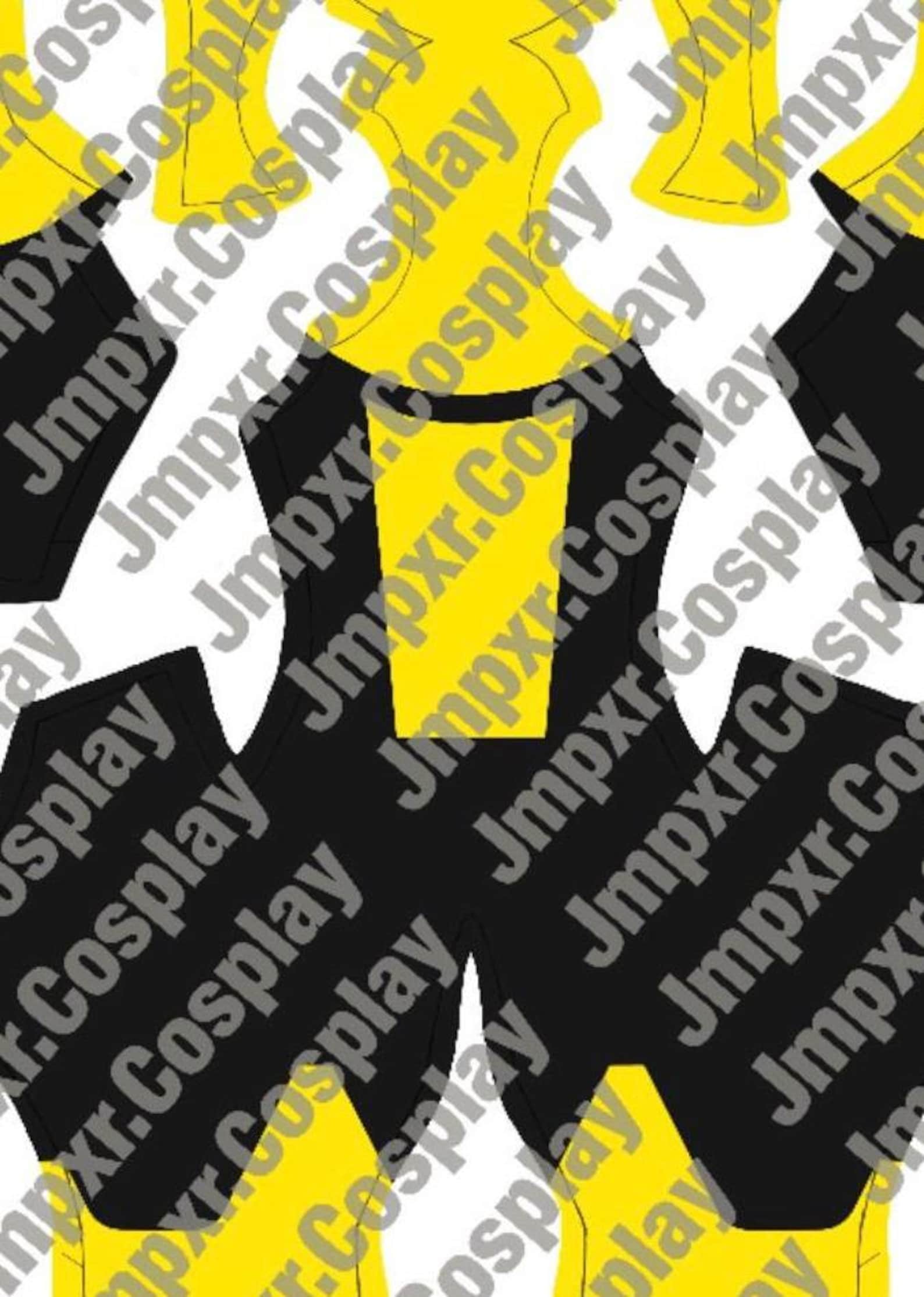 Invincible War Sinister Invincible Black and Yellow Suit Pattern - Etsy