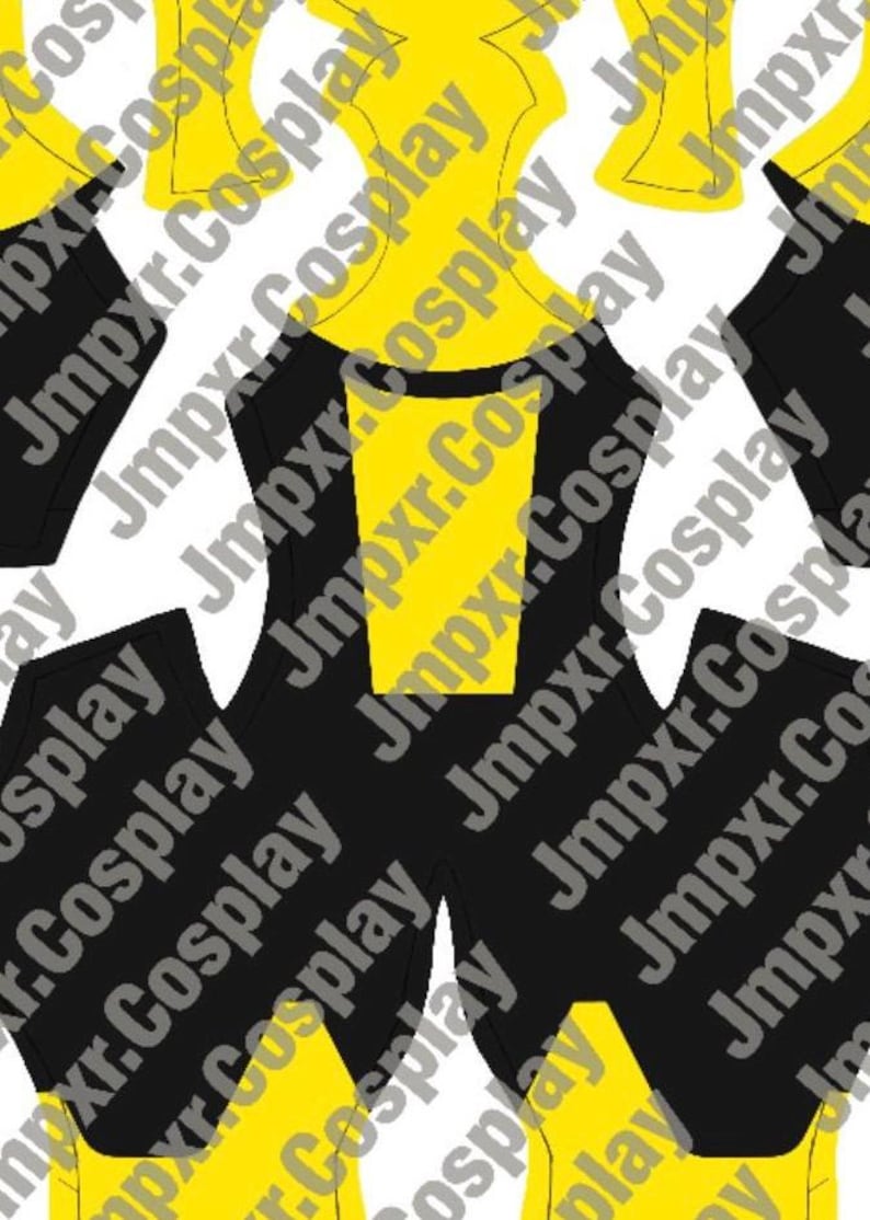 Invincible War Sinister Invincible Black and Yellow Suit Pattern - Etsy