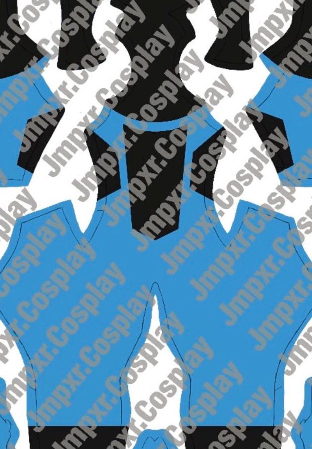 Invincible War Dark Invincible Blue Suit Pattern - Etsy