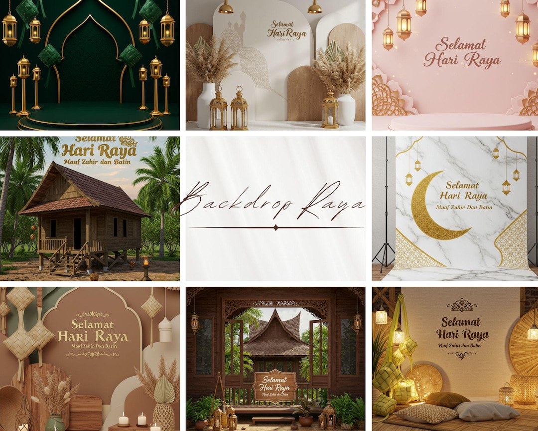 Hari Raya Aidilfitri Studio Backdrop | Modern & Classic Eid Photography ...
