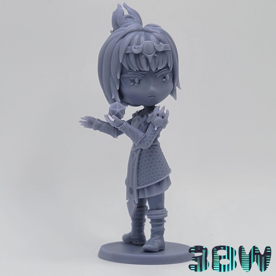 Chibi Shadowheart | 4-inch Unpainted Resin Model Kit | DIY Baldur’s ...