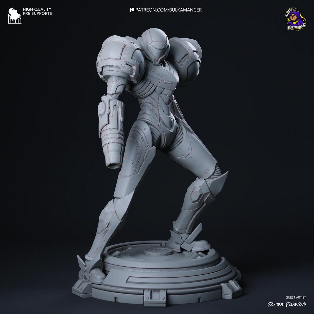 Samus Aran | 10-inch Resin Model Kit | DIY Metroid Bounty Hunter - Etsy